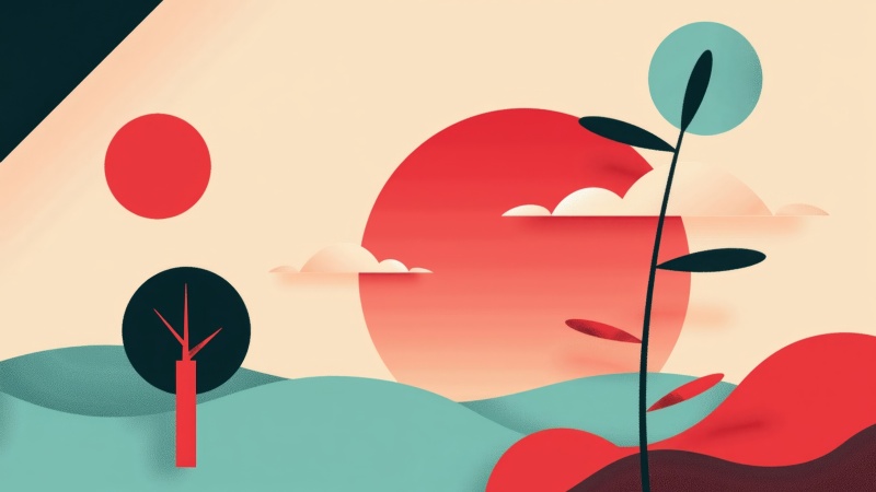 Color block design Wallpaper 4K - Modern digital art, Modern minimalist art