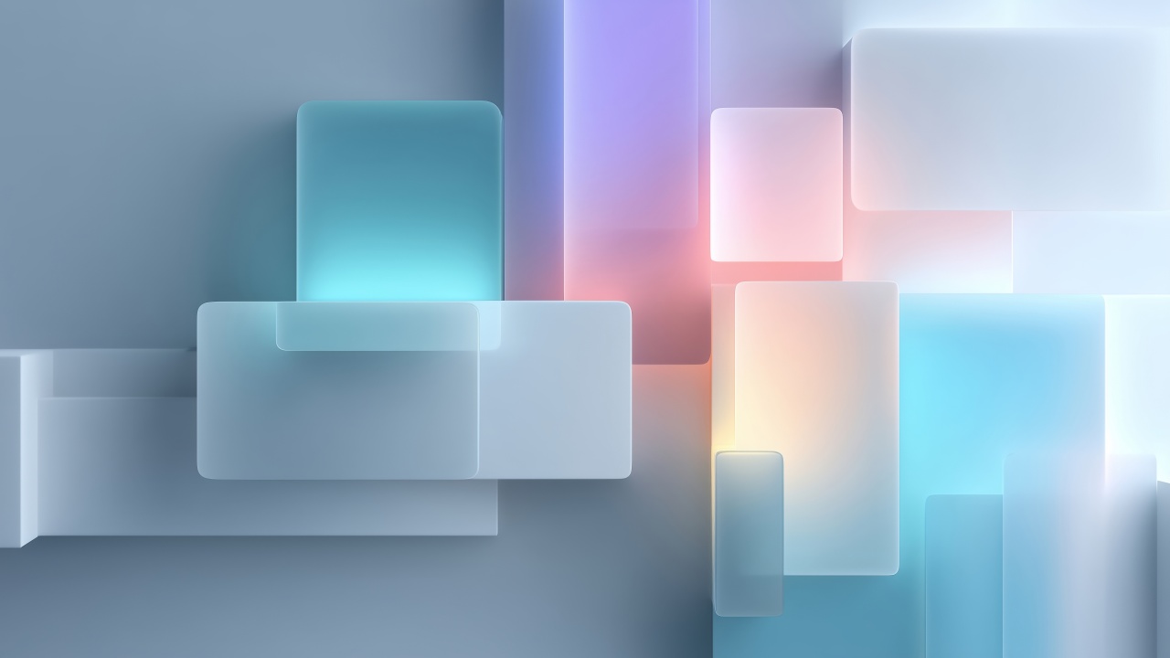 Abstract glass Wallpaper 4K - Light reflections, Glass textures