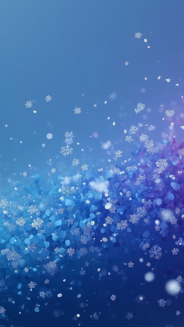 Snow patterns Wallpaper 4K - Cool colors, Nature designs