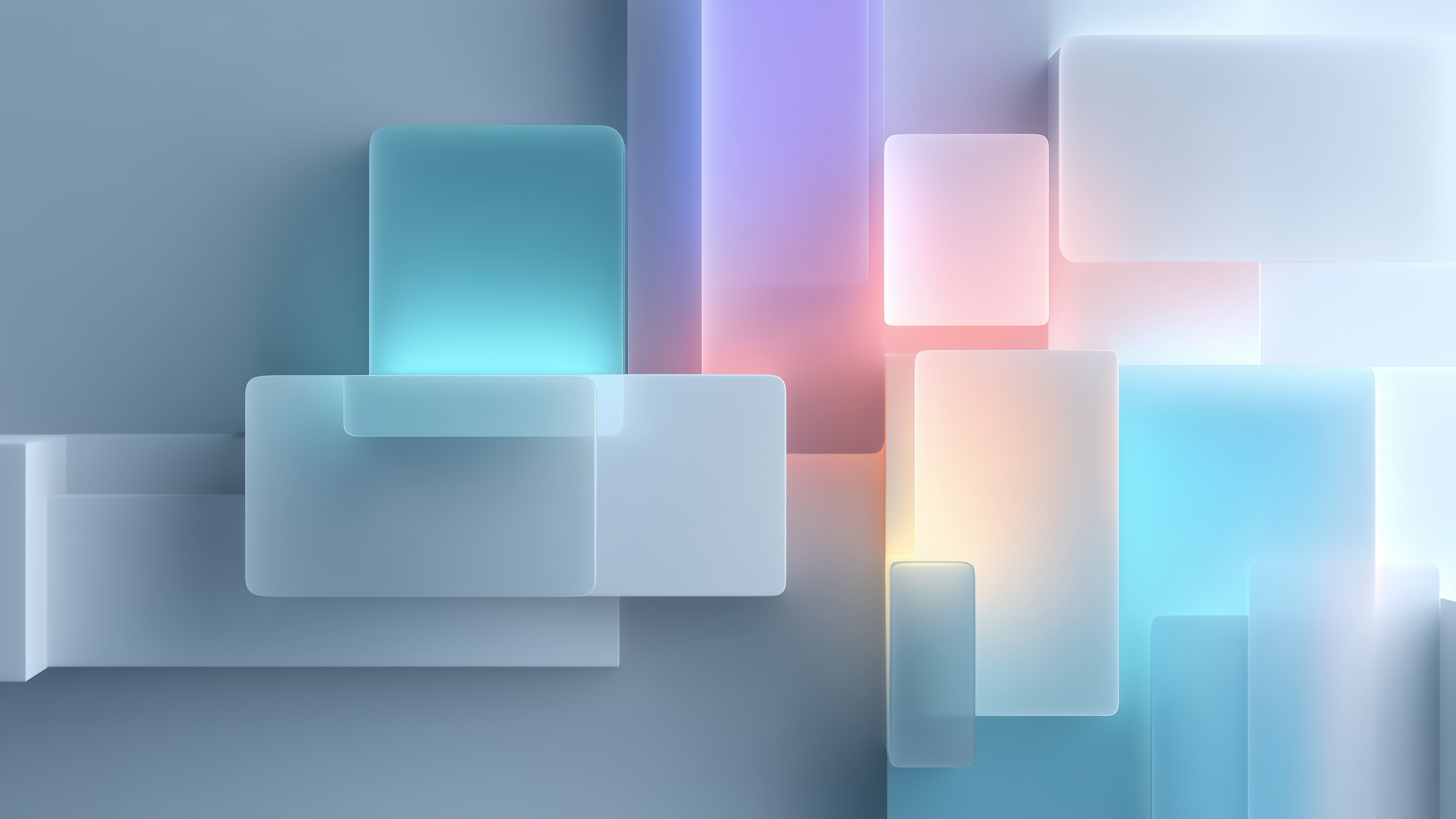 Abstract glass Wallpaper 4K - Light reflections, Glass textures