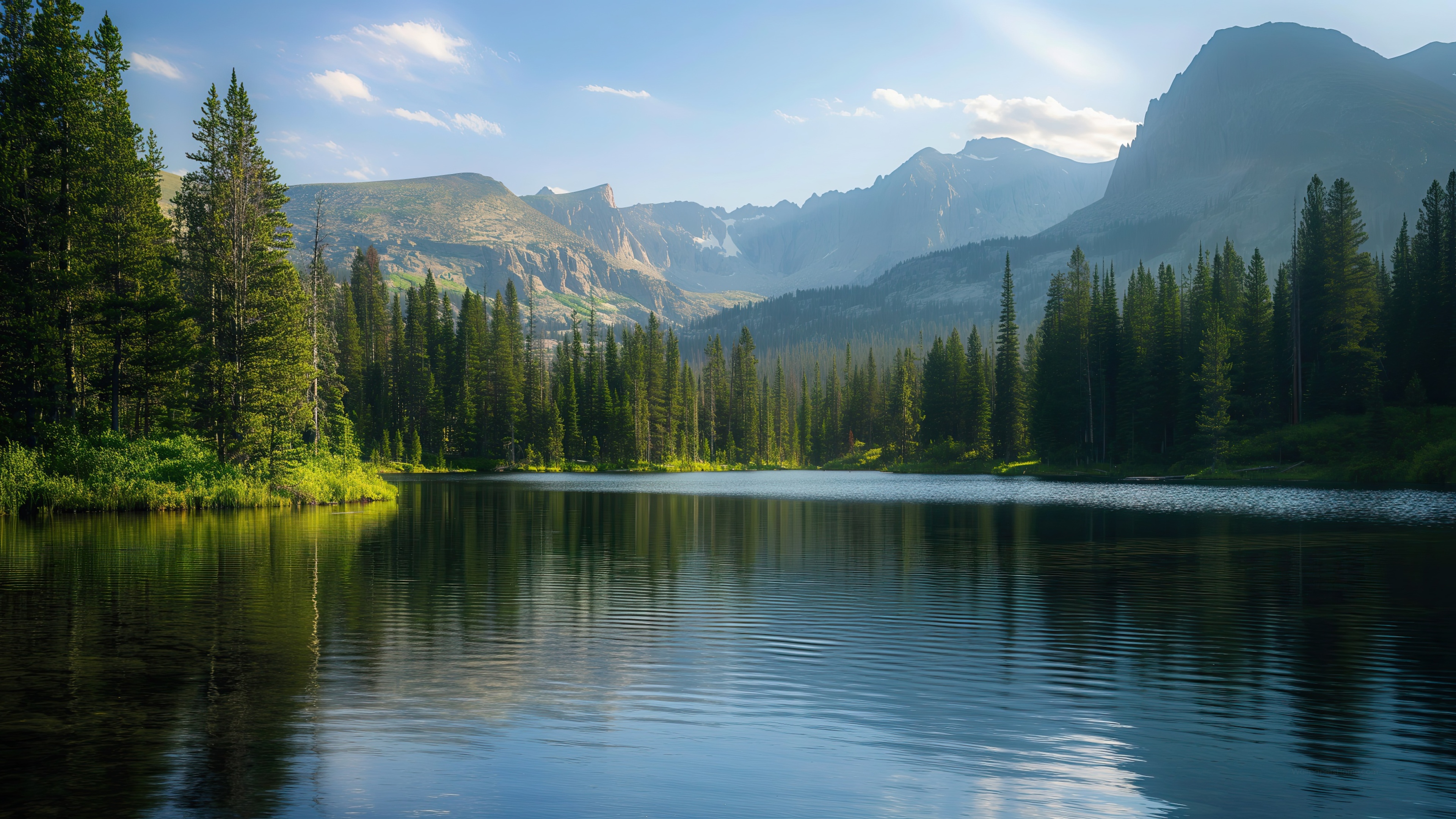 Lake Wallpaper 4k Tranquil Scenery Nature